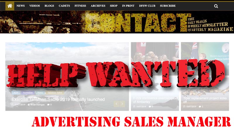 POSITION VACANT – Advertising Sales Manager – CONTACT magazine