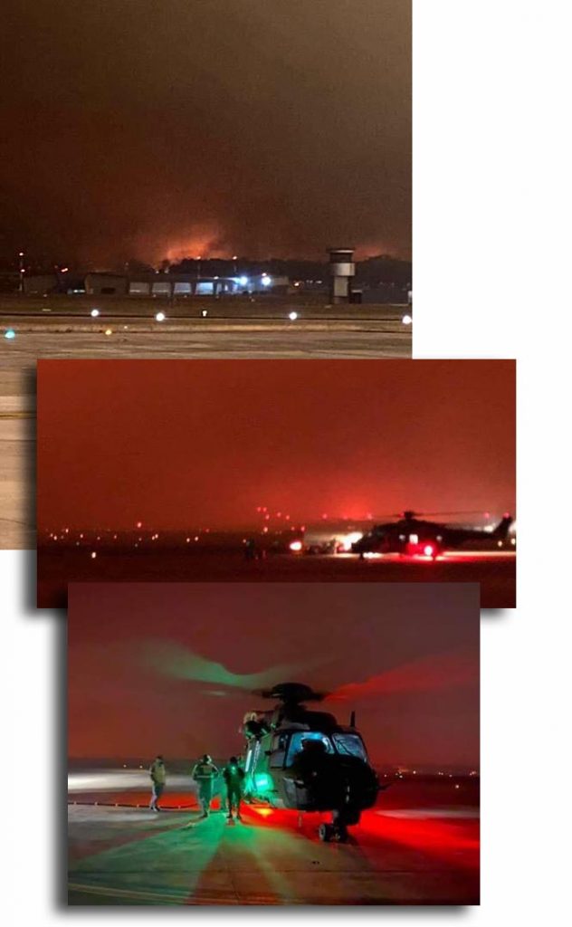 Albatross praised for bushfire support while base smouldered – CONTACT ...