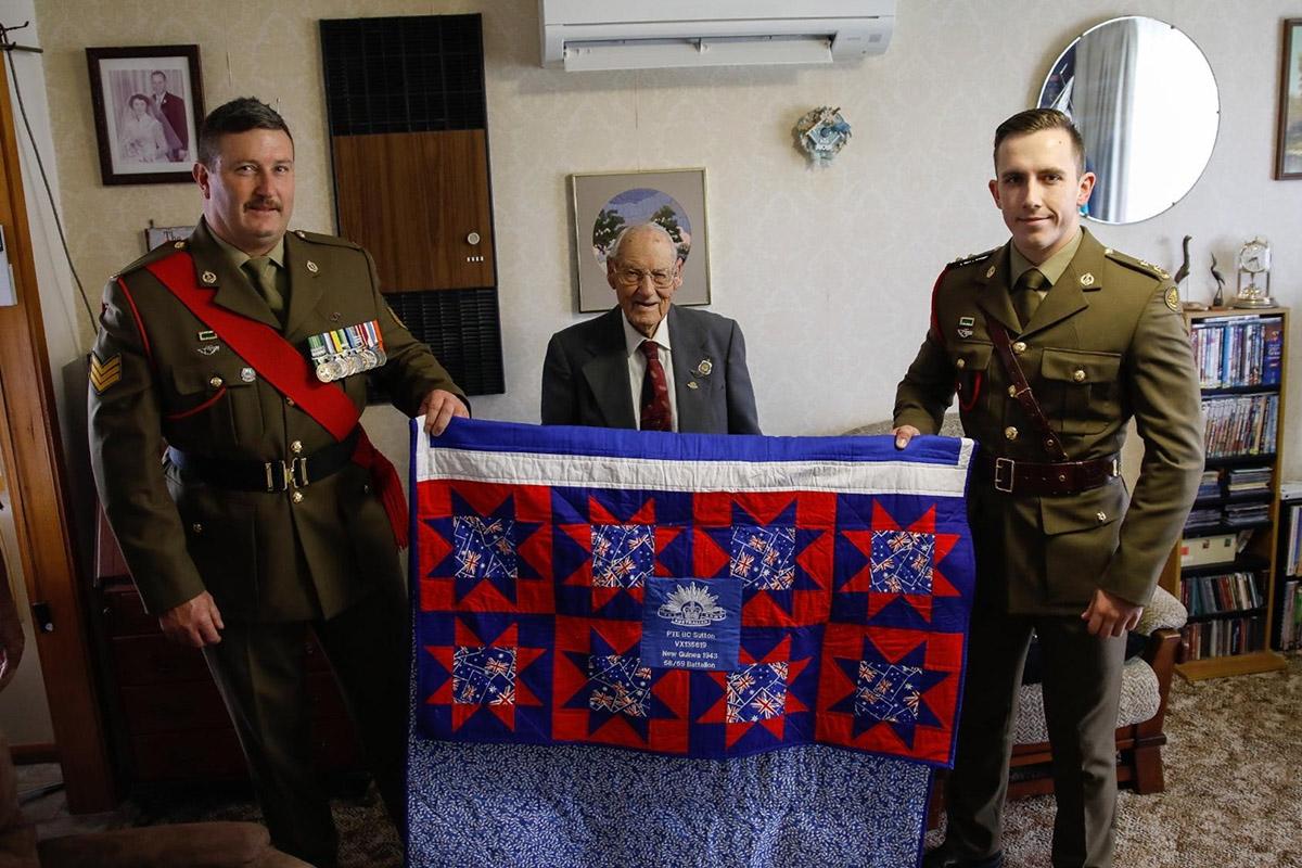 WW2 veteran honoured with hero quilt - CONTACT magazine
