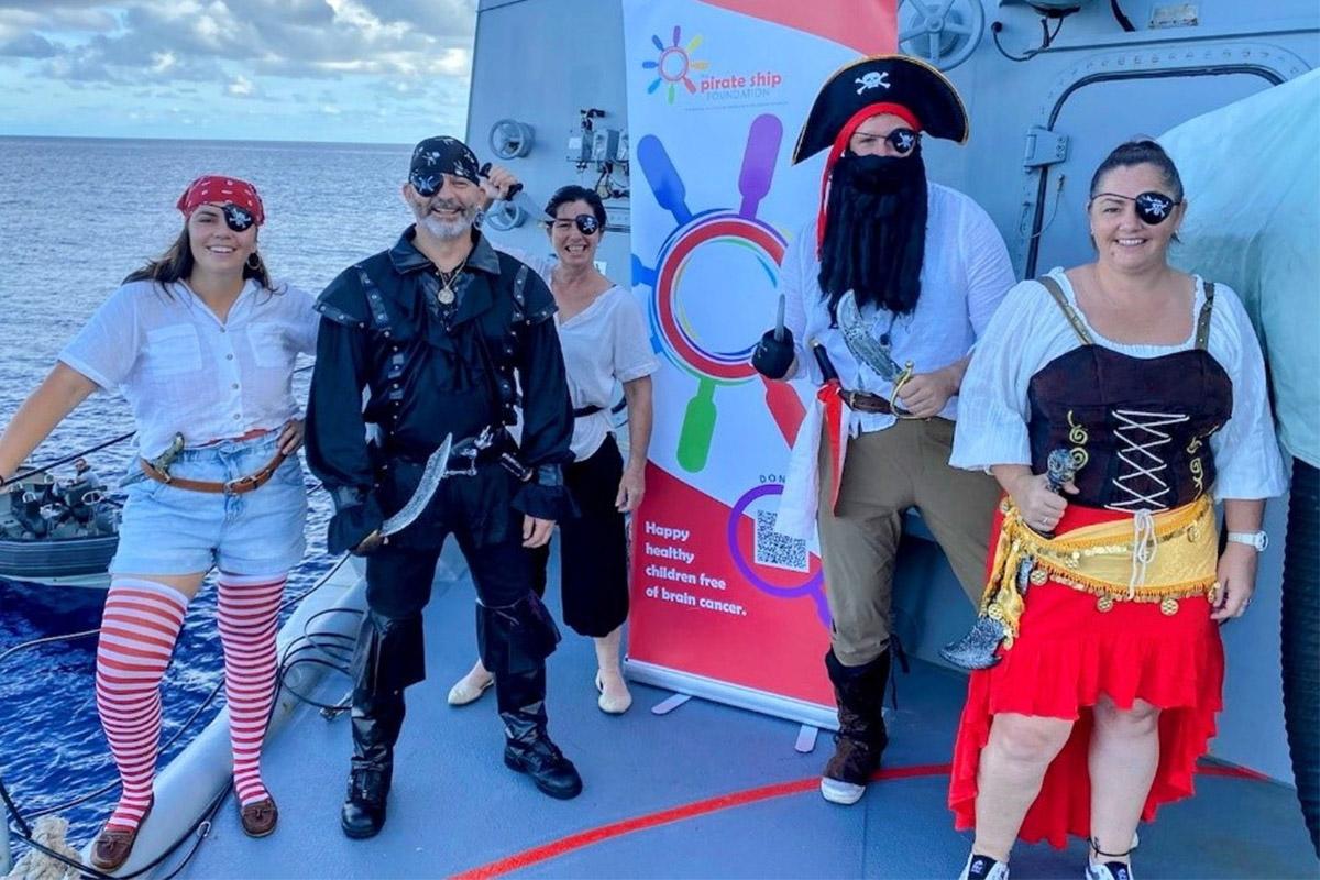 Commander walks the plank for charity - CONTACT magazine