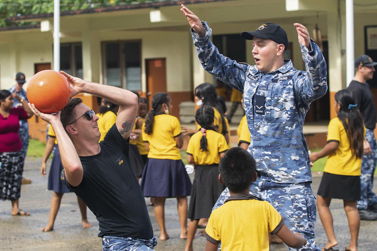 Aviators join in the fun at Micronesian school - CONTACT magazine