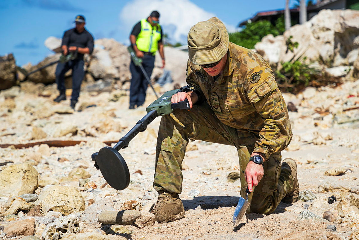 UXO destruction in Nauru - CONTACT magazine